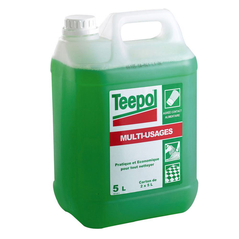 Bidon de détergent liquide multi-usage vert 5 l - Achat pas cher