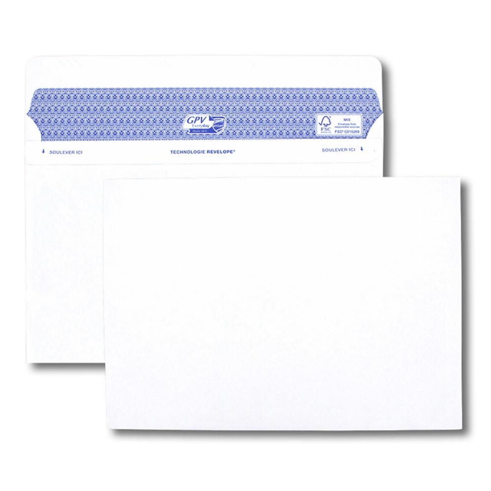 Enveloppe blanche GPV - C5 162 x 229 mm - 90g - sans fenêtre ...