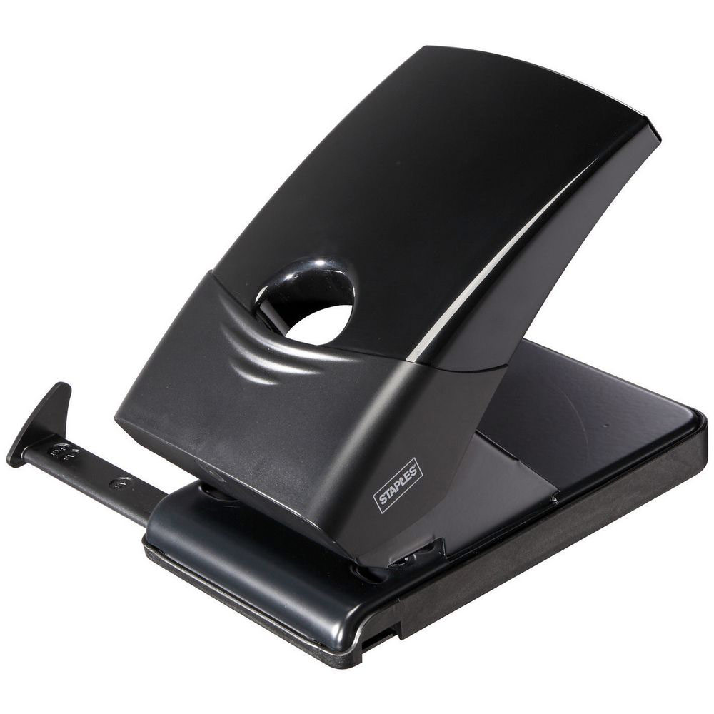 Perforeuse manuelle - 2 perforations - transparent - noir - Achat pas cher