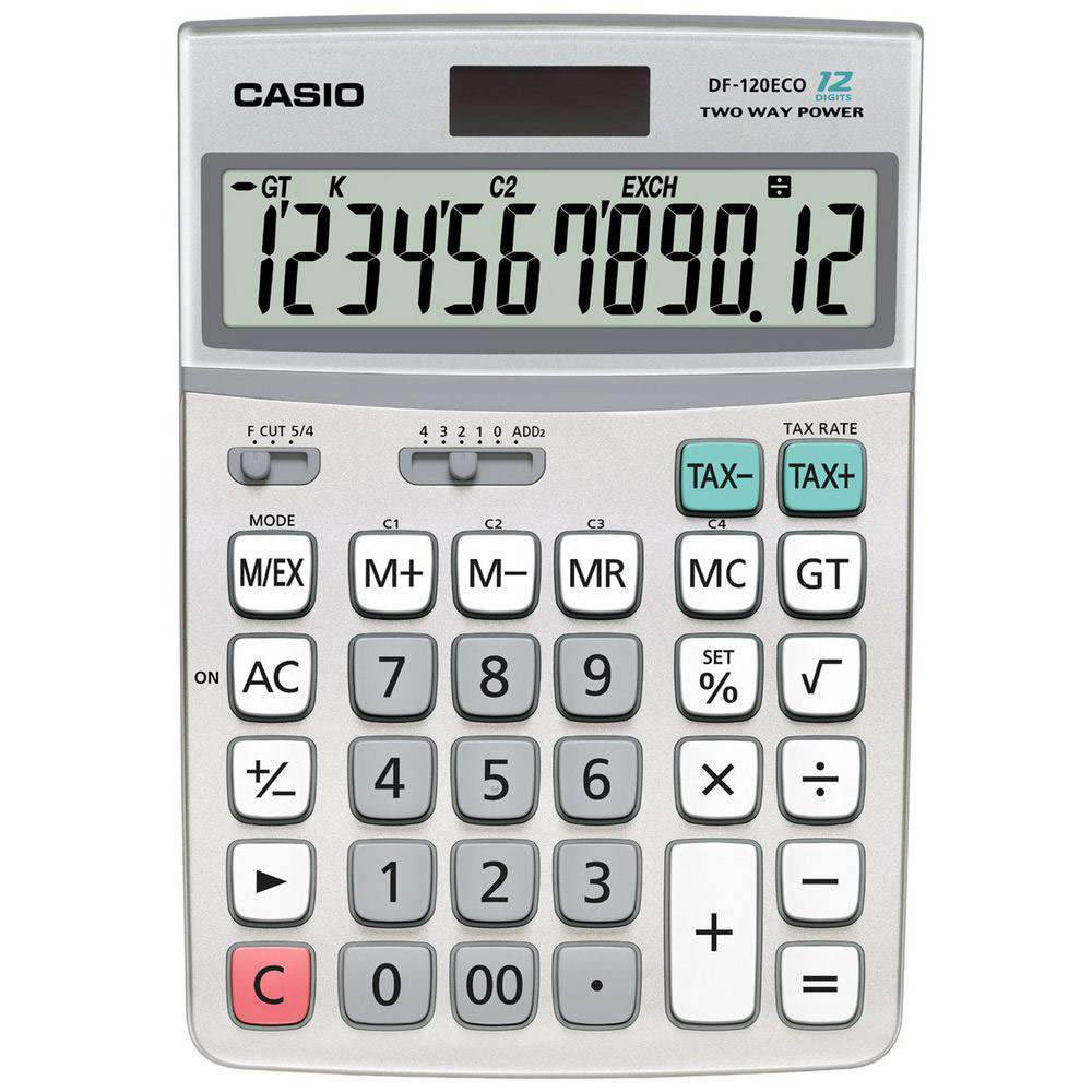 Calculatrice de bureau DF-120ECO - 12 chiffres - Achat pas cher
