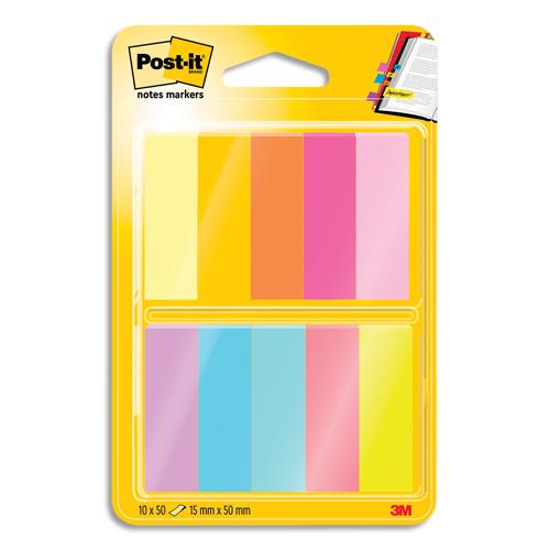 Marque-pages papier Post-It - lots de 10 blocs de 50 feuilles - Achat ...