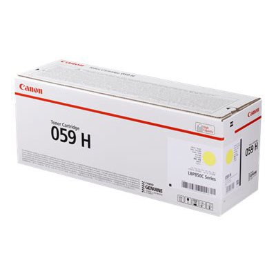Canon 059 H - Haute capacité - jaune - originale - cartouche de toner ...