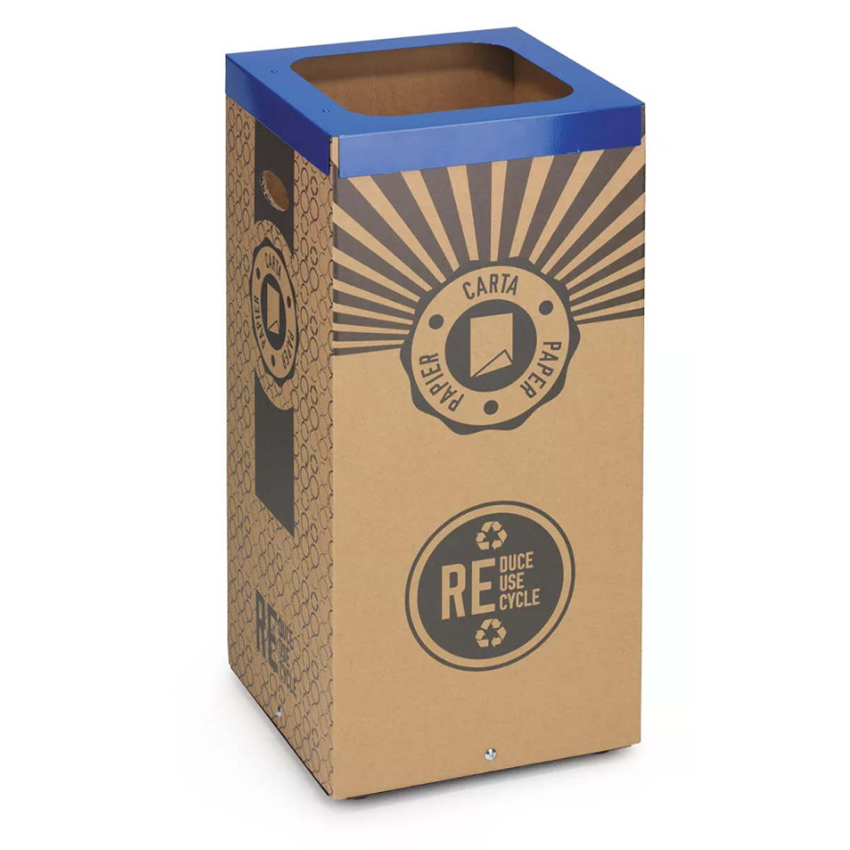 Poubelle carton de tri sélectif pour le recyclage du papier 100L ...