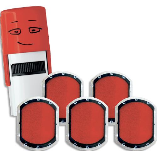 Boîte de 5 encriers Colop rouge brave pour tampon Nio Emoji pas cher ...