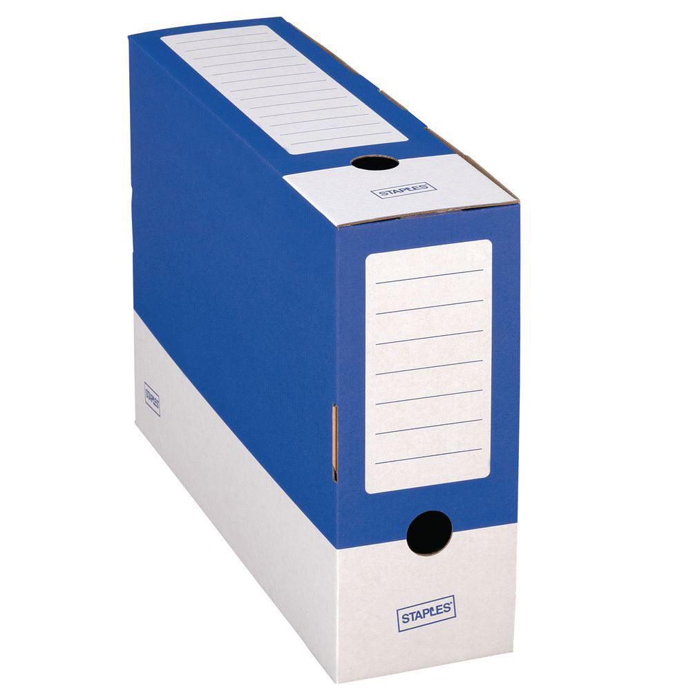 Boîte archives Premium - dos 10 cm - bleu - Achat pas cher
