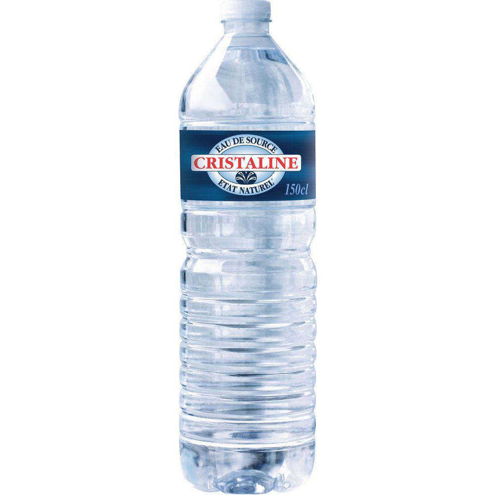 Eau de source naturelle plate Cristaline - bouteille 1,5 L - palette 84 ...