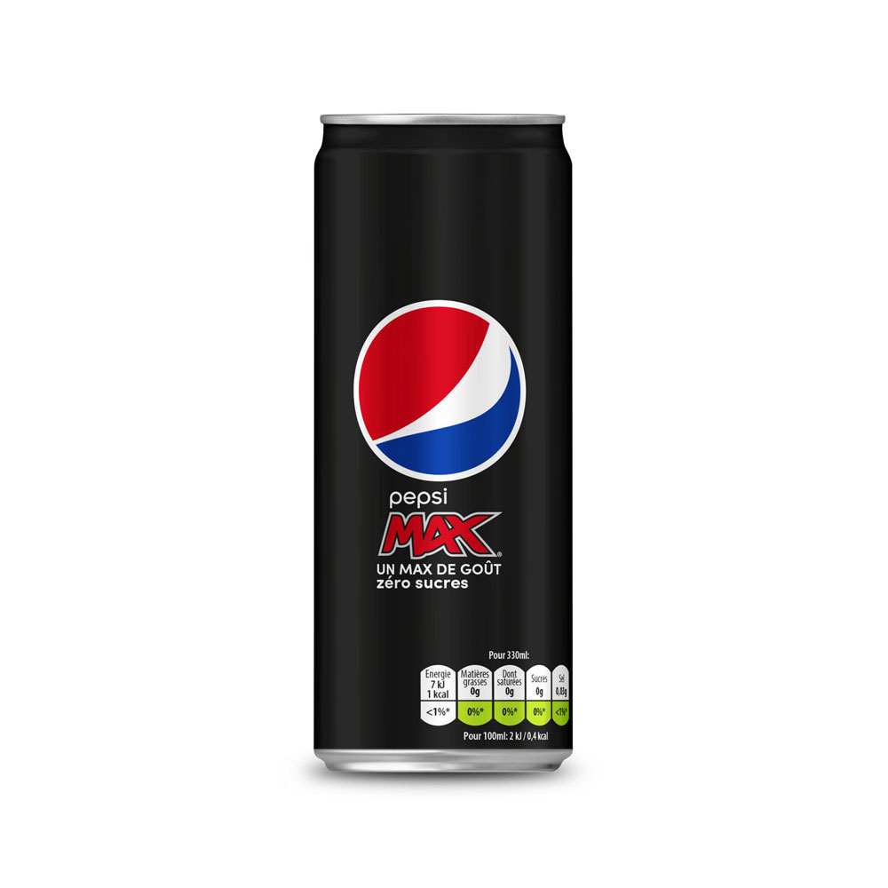 Soda sans sucres Pepsi - canette slim de 33 cl - carton 24 x 330 ml pas ...