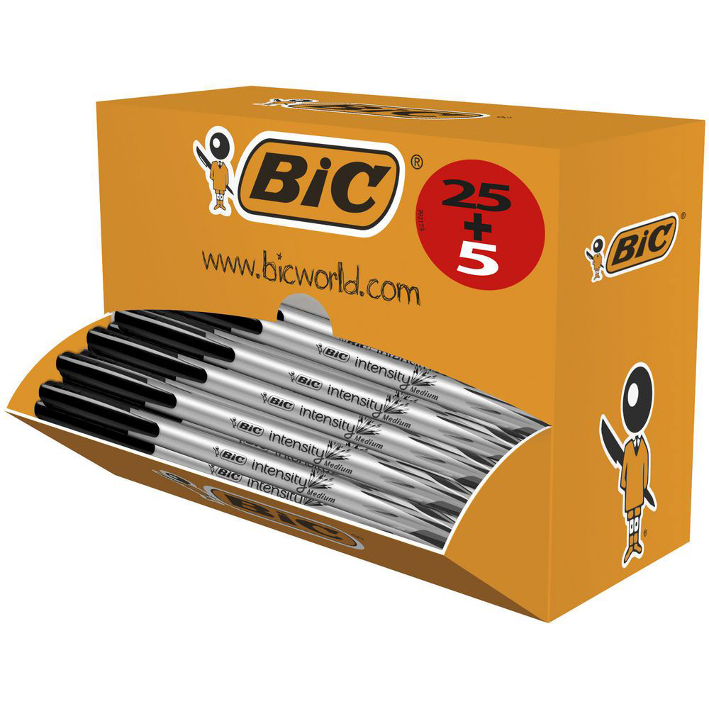 Eco pack stylo feutre Bic Intensity - pointe moyenne 0,7 mm - coloris ...