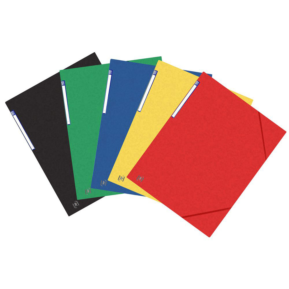 Chemises 3 rabats à élastiques Oxford Top File + A3 - coloris assortis ...