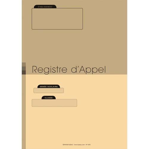 Registre d'appel sans découpe - A4 - 24 pages pas cher | Welcome Office