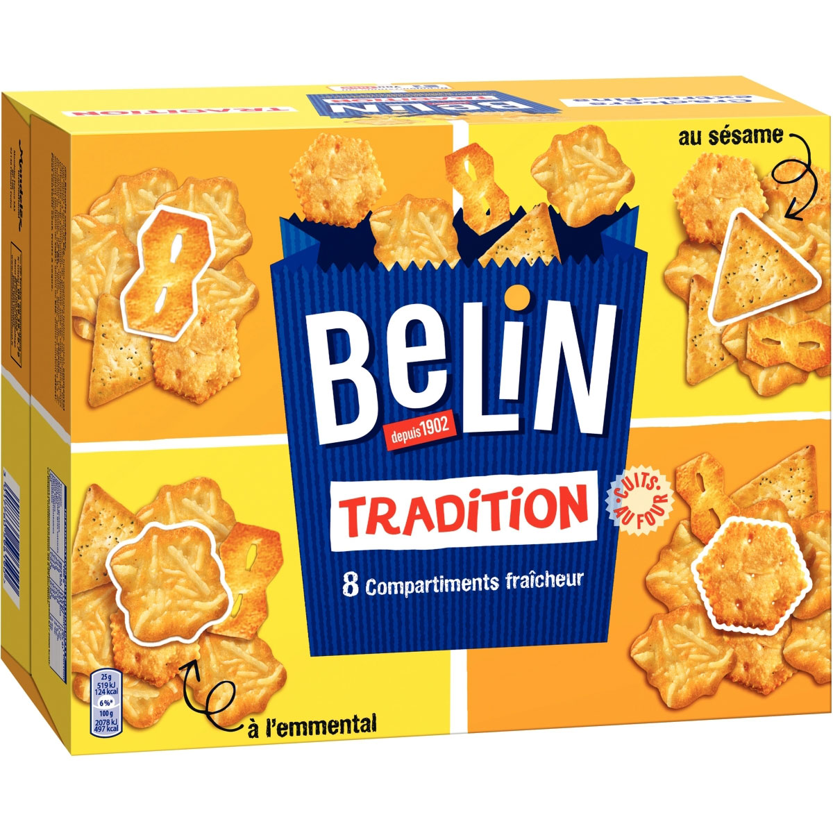 Assortiment de crackers Belin Tradition - 720g - Achat pas cher